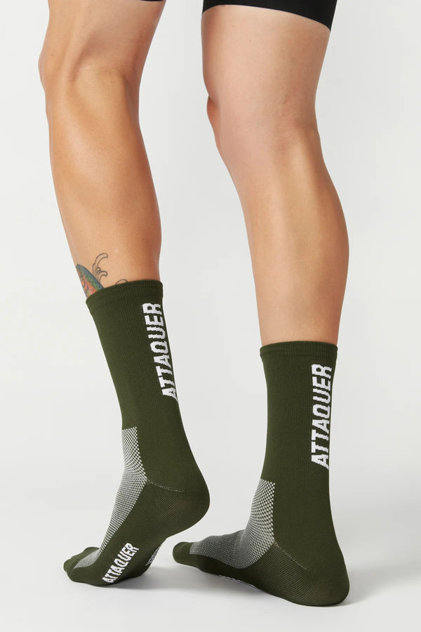 Attaquer | Vertical Logo Socks | Pine - G!RO
